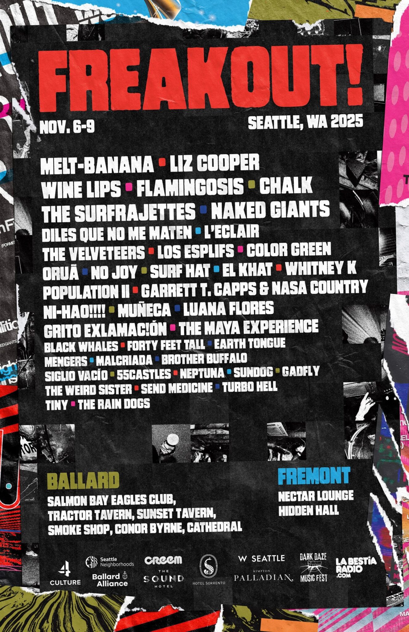FREAKOUT! 2025 Lineup Includes Melt Banana, Wine Lips & Oruã - MONSTERFRESH